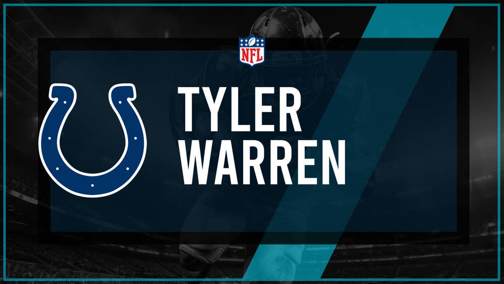 Tyler William Warren vs. 49ers - NFL - Player Props, Lines and Trends